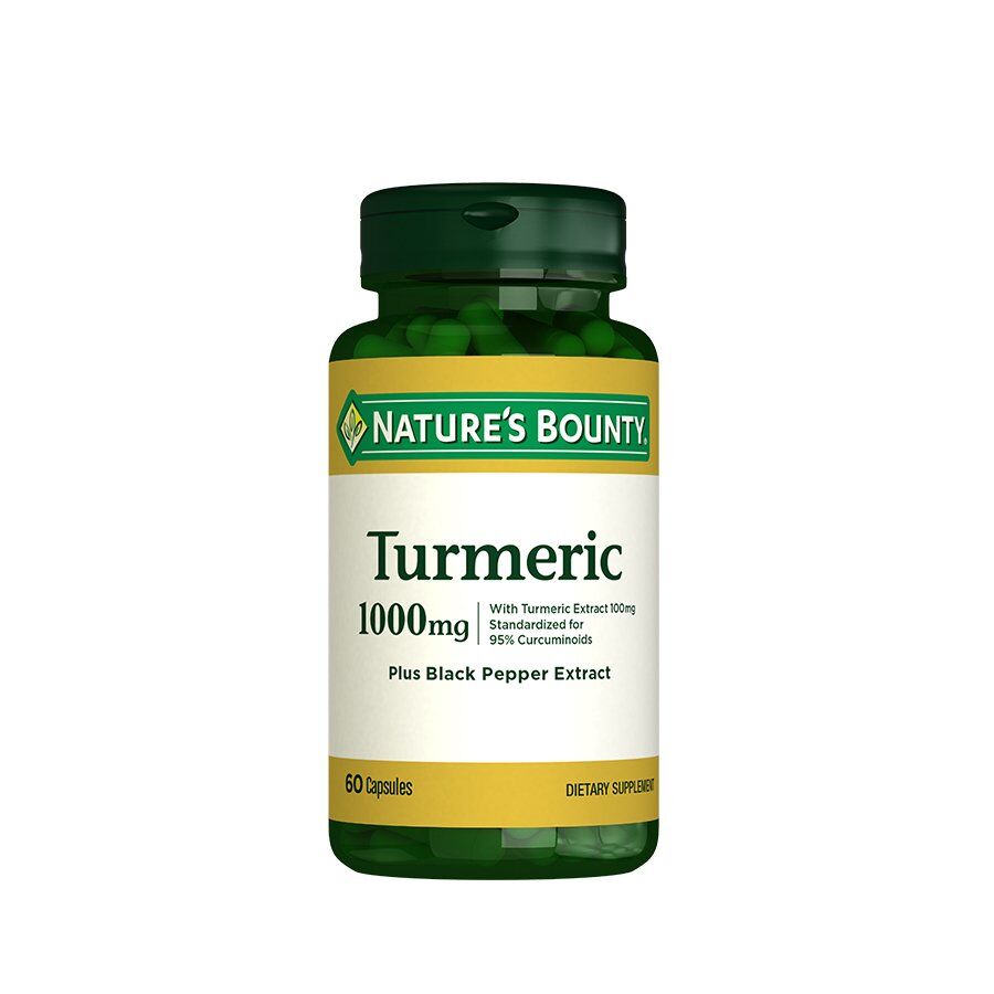 Nature's Bounty Turmeric Plus 1000mg Black Pepper Extract 60 Kapsül I ...