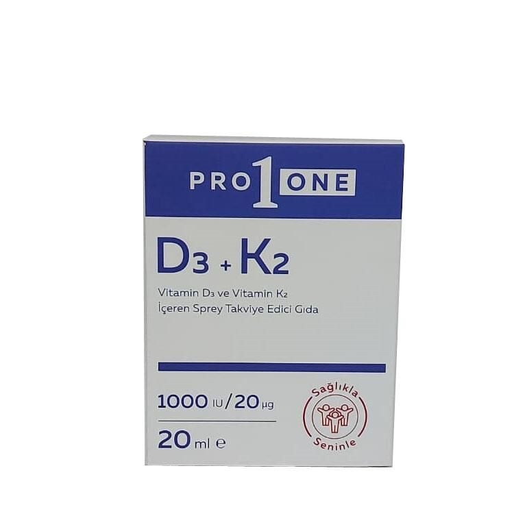 Pro1One D3 K2 Sprey 20ml I UYGUN FİYAT I ORİJİNAL I 'VitaminPasaji.com ...