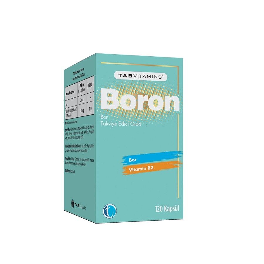 TabVitamins Boron BOR 120 Kapsül I UYGUN FİYAT I ORİJİNAL I ...